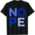 Blue NOPE Blue Color Graphic T-Shirt - Walmart.com
