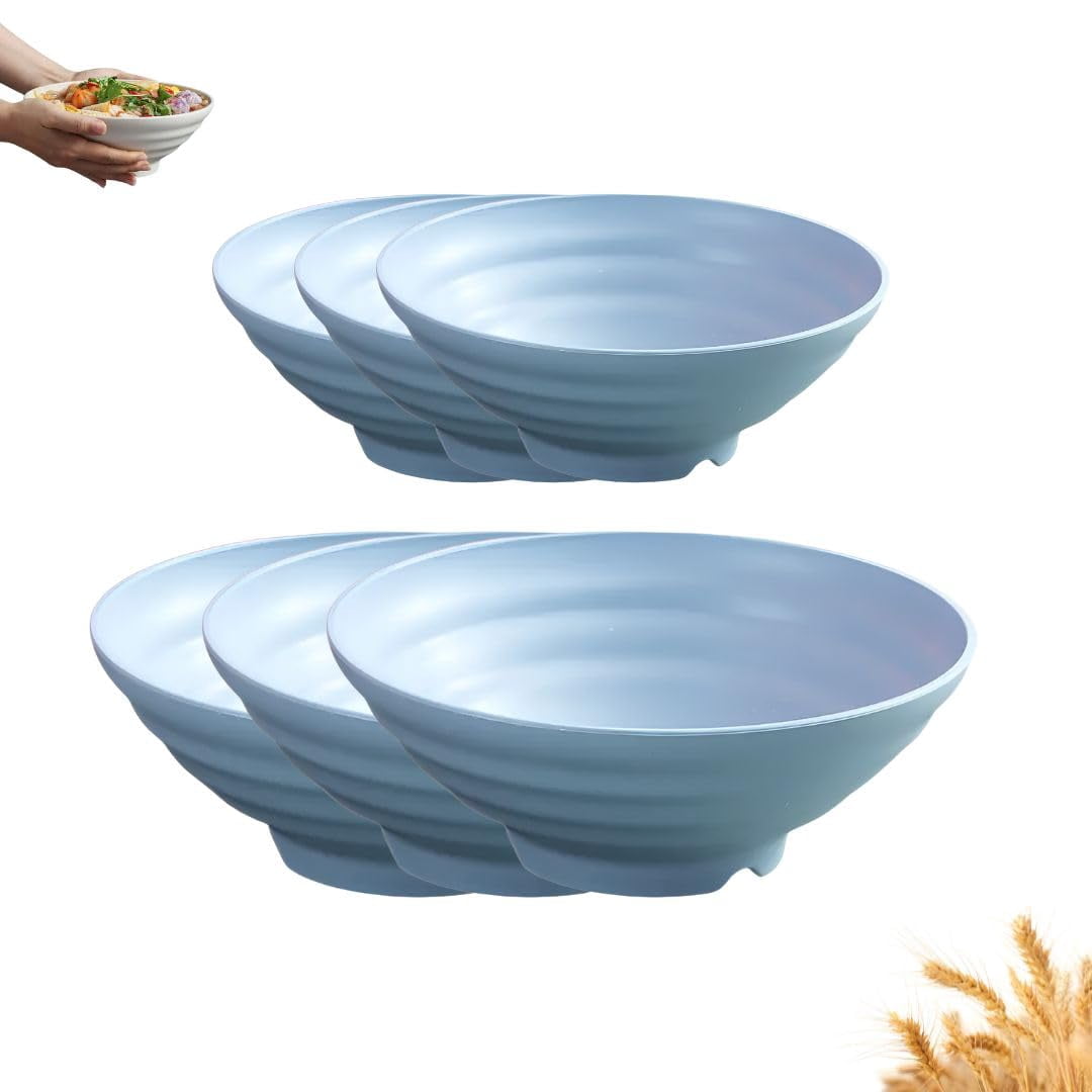 Blue Naturals Wheat Straw Ramen Bowl Set 900 ml And 1200 ml Serving ...