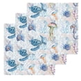 Blue Nautical Coastal Kitchen Dish Towels for Drying Dishes Set of 3 ...