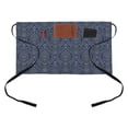 Blue Navy Baroque Kitchen Restaurant Half Waist Apron, Server Short ...
