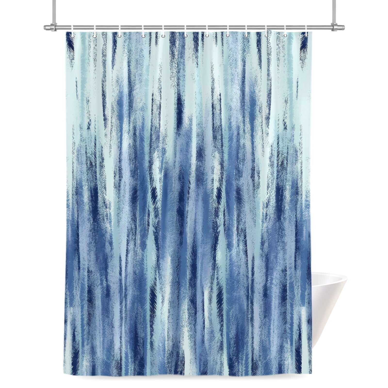 Blue Navy Nostalgia Pencil Touches Shower Curtains for Bathroom ...