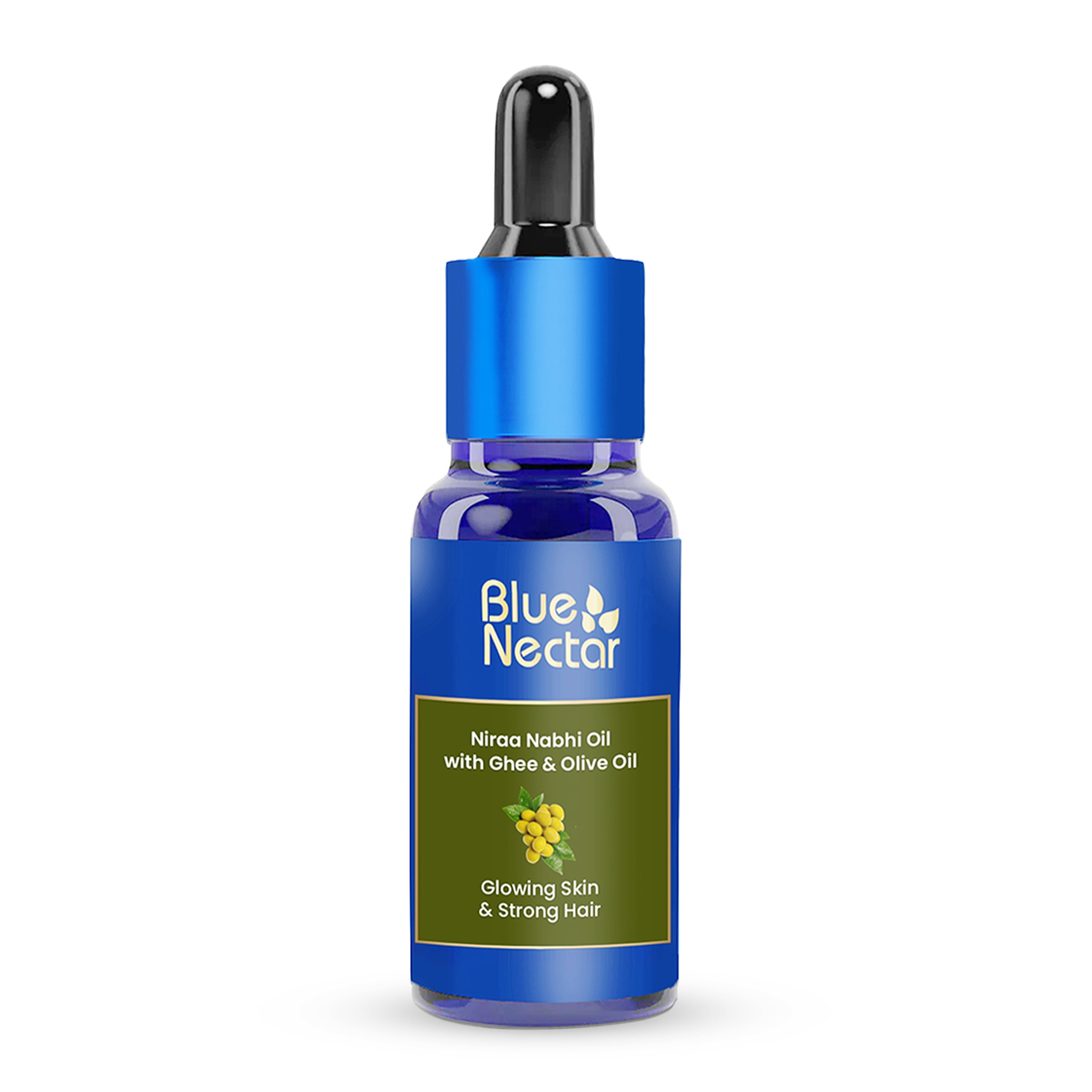 Blue Nectar Ayurveda Navel Oil with Ghee & Olive for Belly Oiling ...