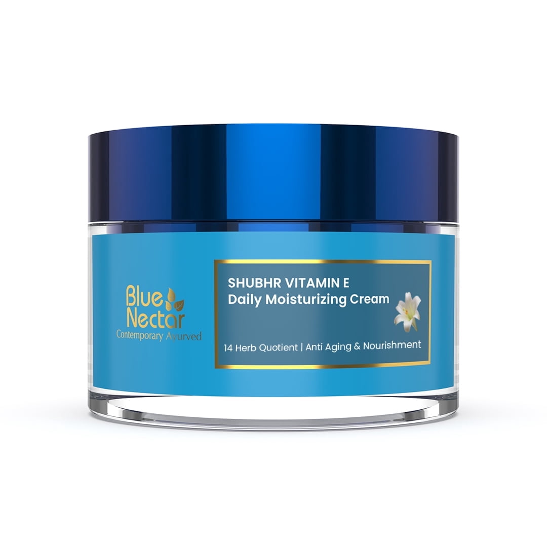 Blue Nectar Ayurvedic Anti-Aging Face Cream, Vitamin C & E Moisturizer ...