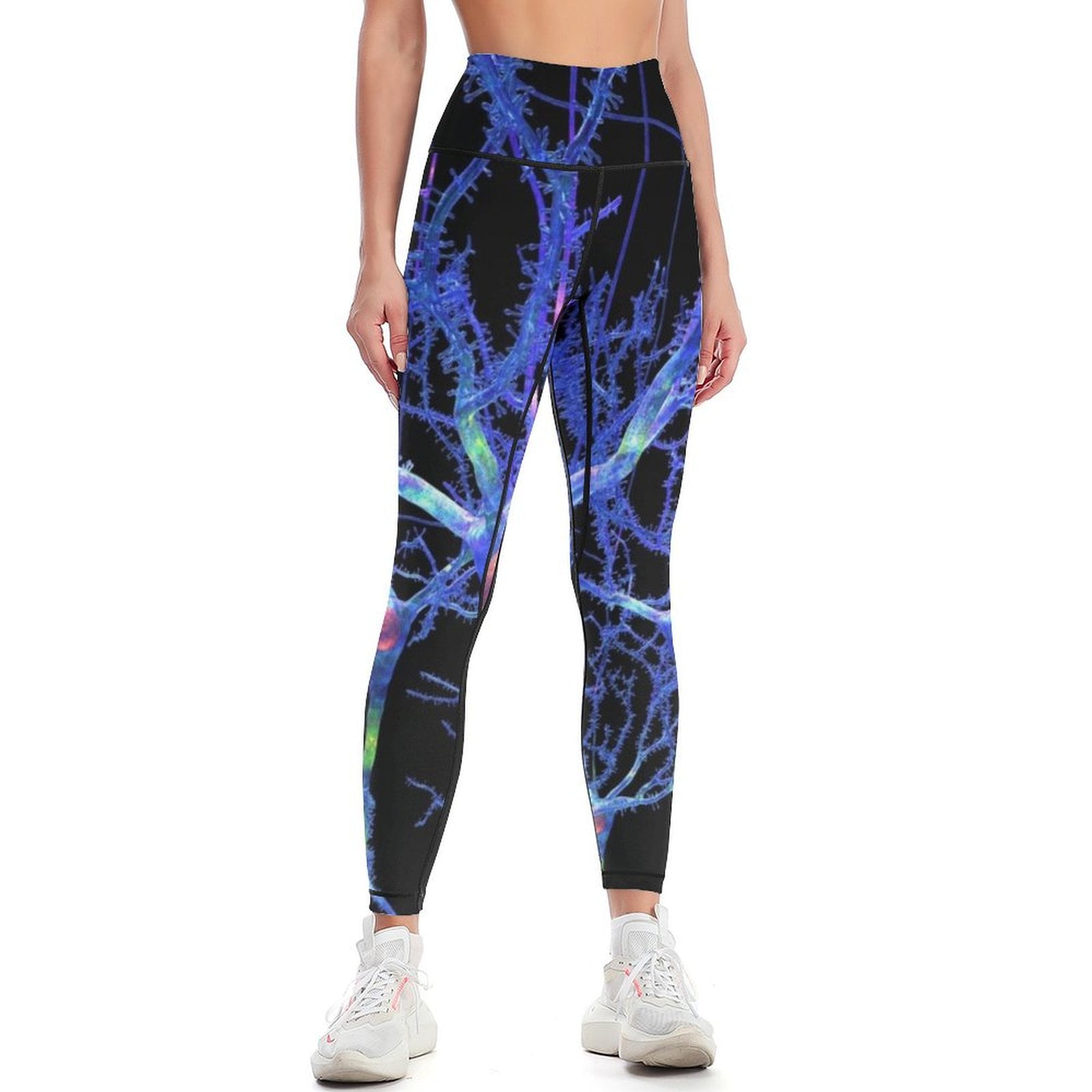 Blue Neurons or Brain Cells Leggings Leginsy push up gym top Jogger ...