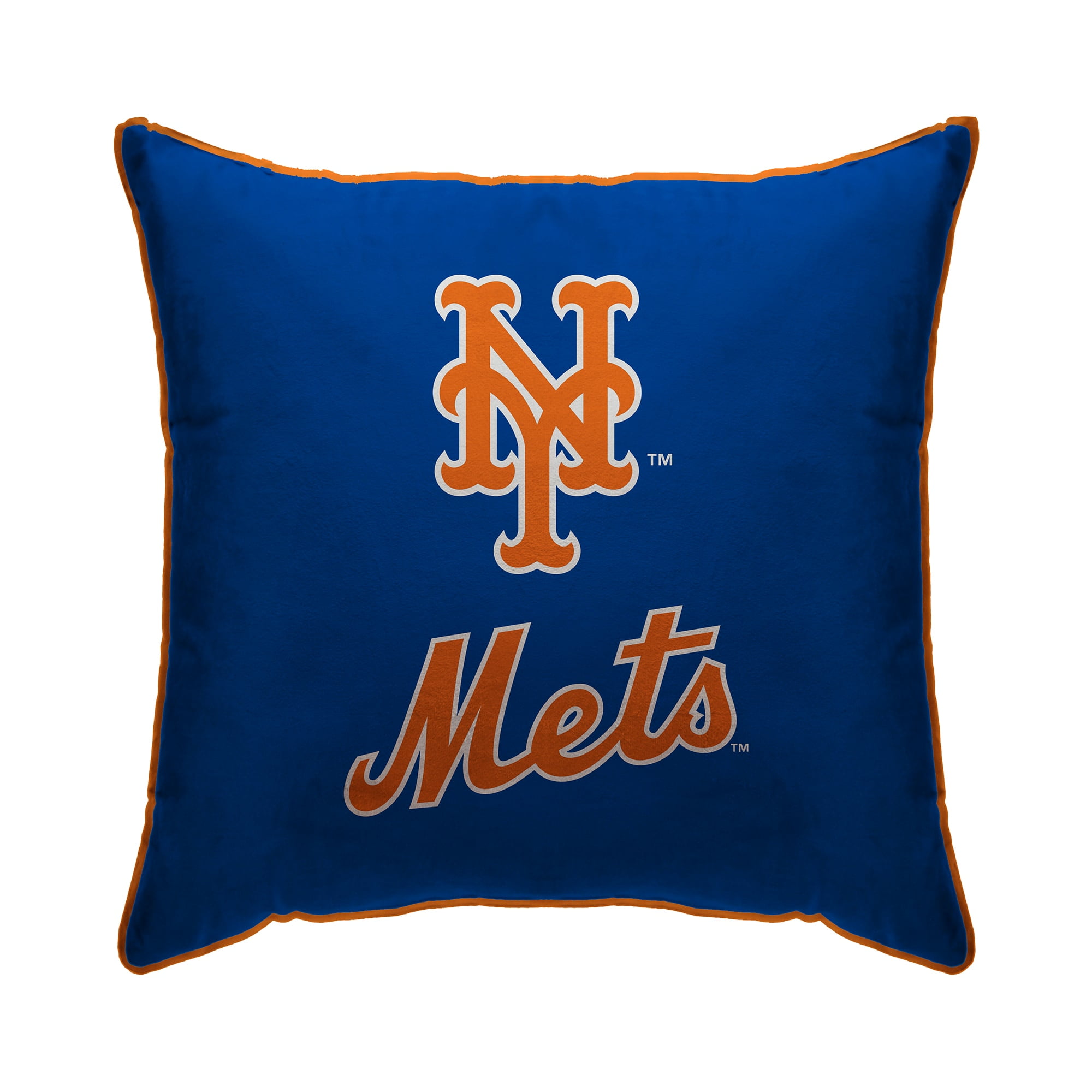Blue New York Mets 18" x 18" Plush Team Logo Decorative Throw Pillow ...