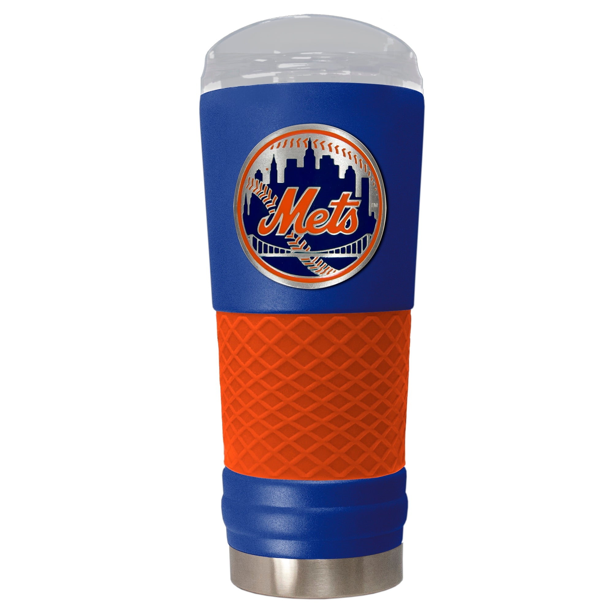 Blue New York Mets 24oz. Powder Coated Draft Travel Mug - Walmart.com