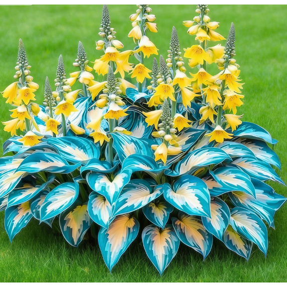 Blue Night Hosta Plants Hosta Collection Bulbs Ornamental Hard-Simple ...