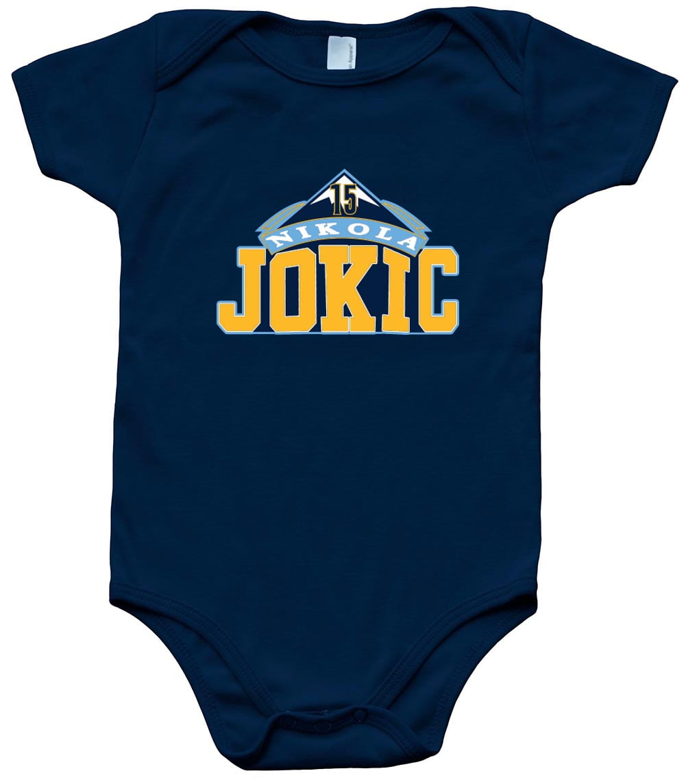 Blue Nikola Jokic Nuggets Logo Joker Baby 1 Piece - Walmart.com