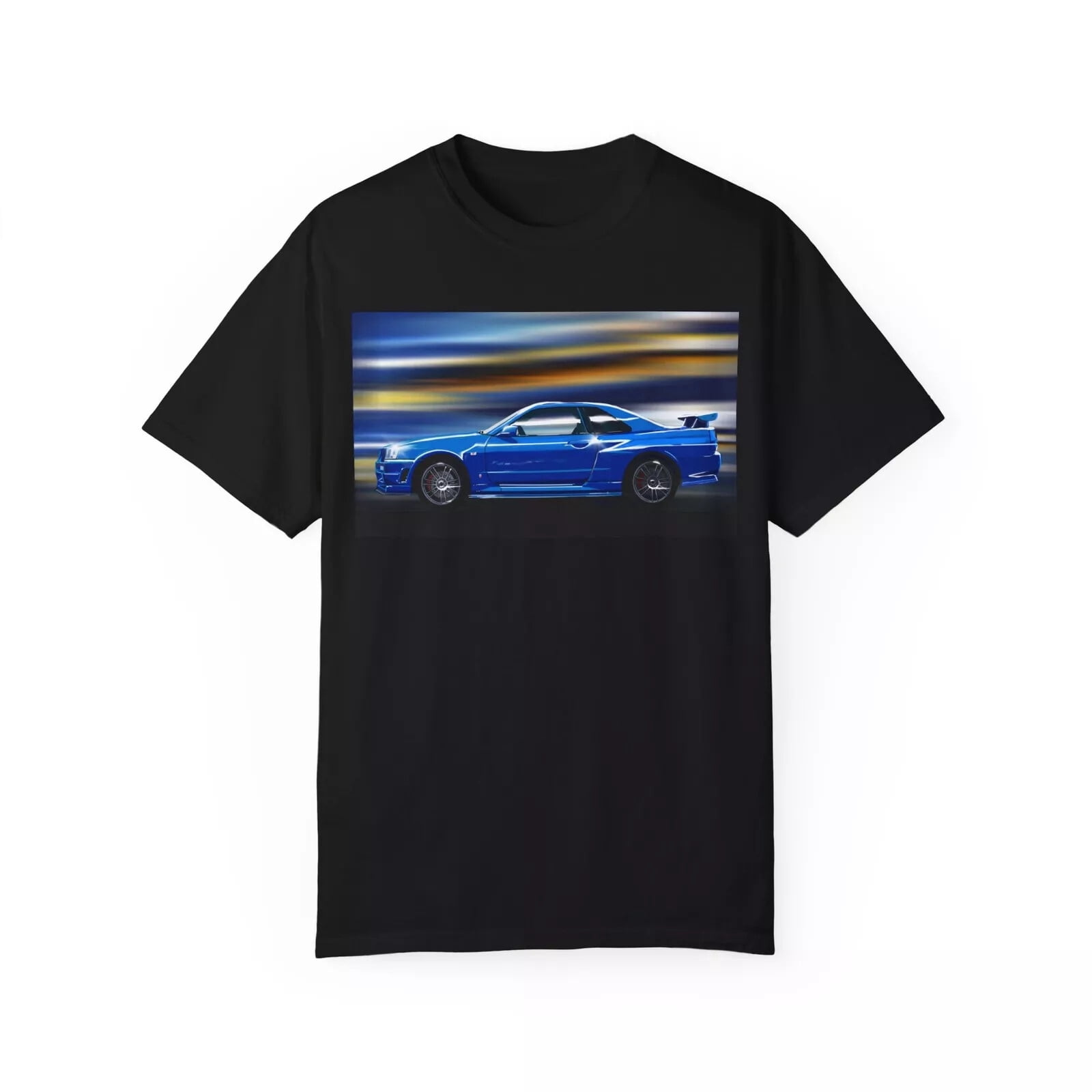 Blue Nissan skyline gt-r R34 jdm Unisex T-shirt - Walmart.com