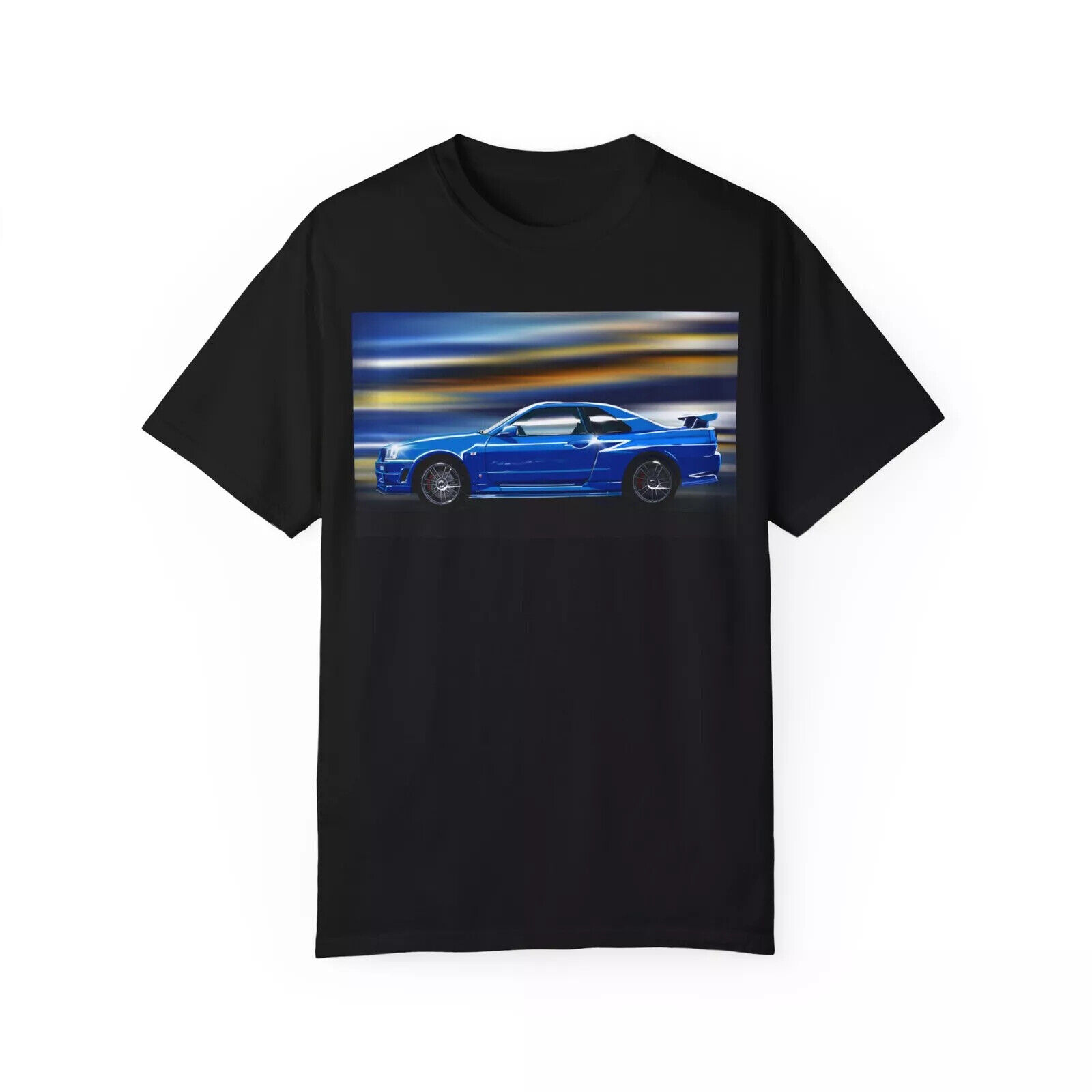 Blue Nissan skyline gt-r R34 jdm Unisex T-shirt - Walmart.com