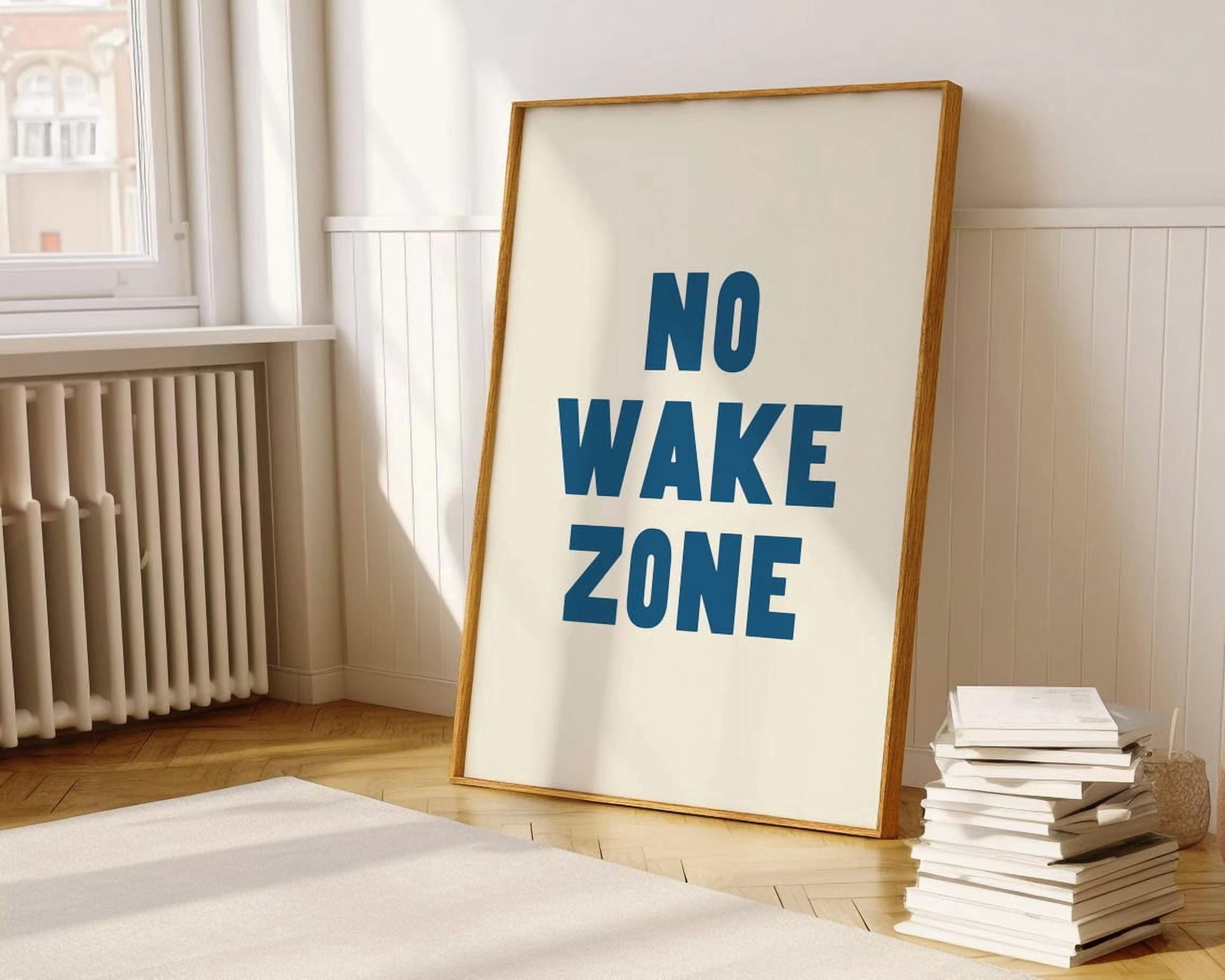 Blue No Wake Zone Lake House Poster Unframed Paper Print - Walmart.com