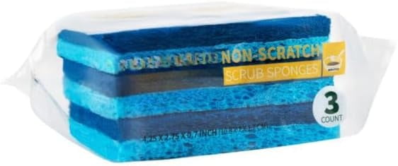 Blue Non Scratch Dish Sponges – Durable and Gentle Cleaning Pads for ...