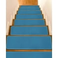 Blue Non-Slip Stair Treads for Wooden Steps, 4 Pack-8x30in Carpet Stair ...