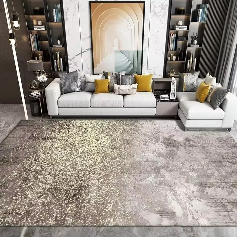 Blue Nordic Carpet Living Room Home Room ration Soft Plush Non-slip ...