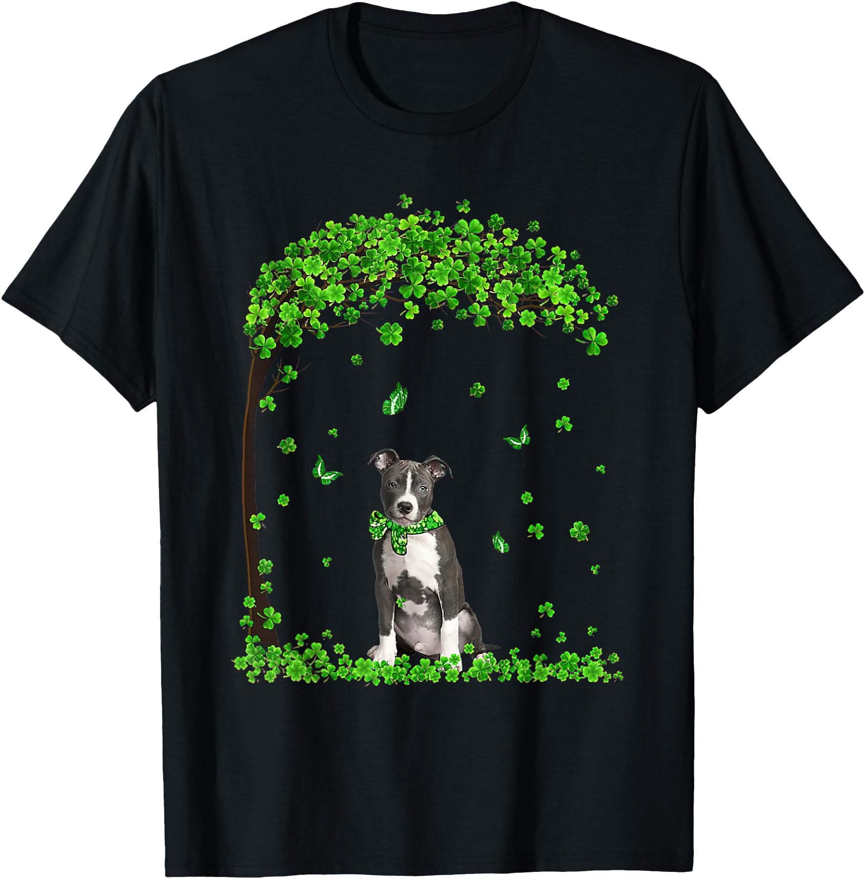 Blue Nose Pitbull 2025 Irish Shamrock Dog Lover Tee Shamrock Sweatshirt, St. Patrick’s Day Lucky ...