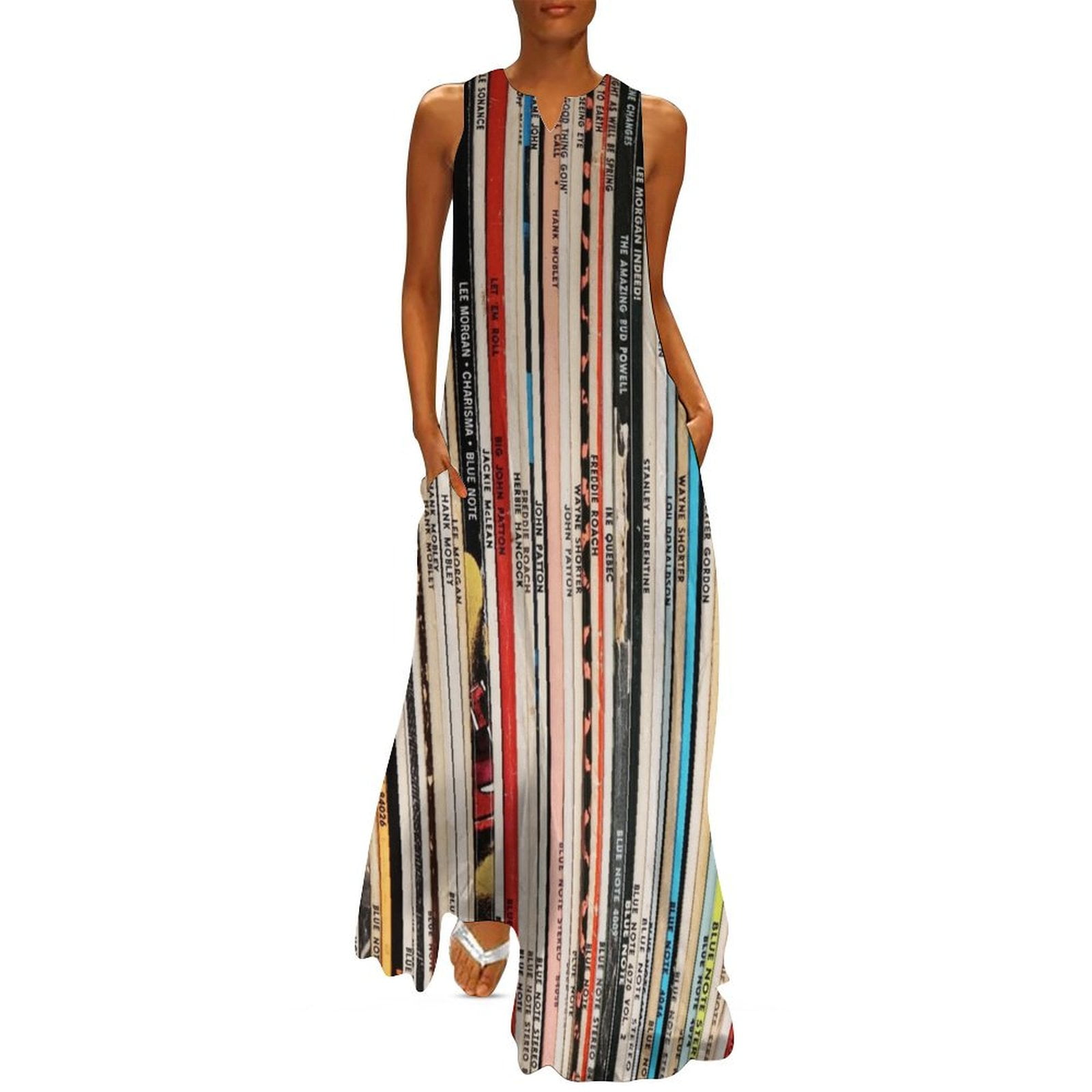 Blue Note Vinyl Collection Long Dress dresses women summer 2025 summer dress woman 2025 trendy ...