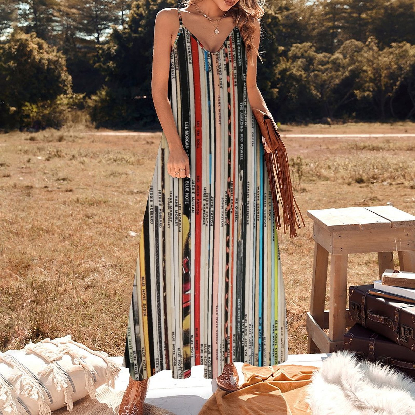 Blue Note Vinyl Collection Sleeveless Dress women's clothing trend ...