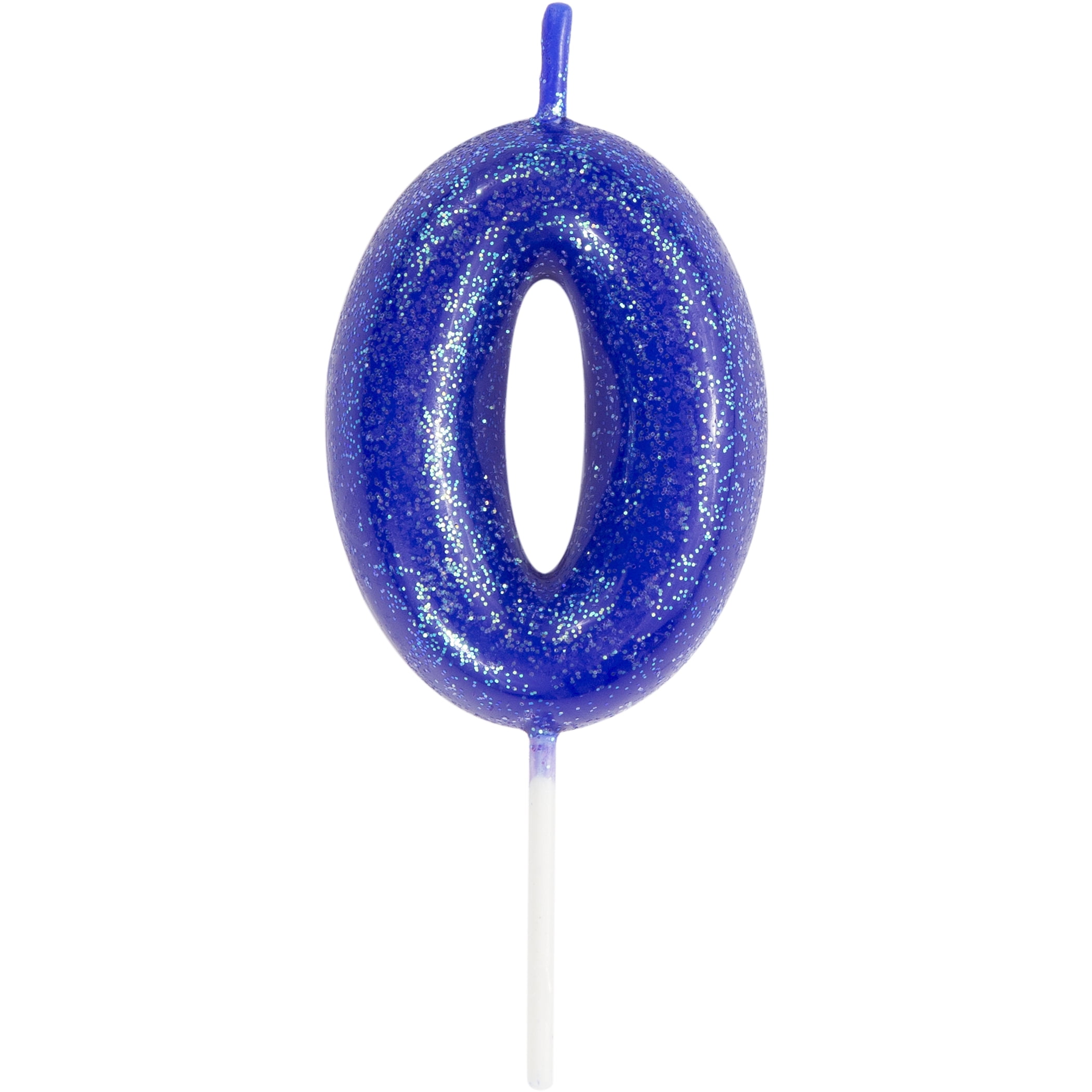 Blue Number 0 Birthday Candle - Walmart.com