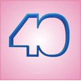 Blue Number 40 Cookie Cutter - Walmart.com