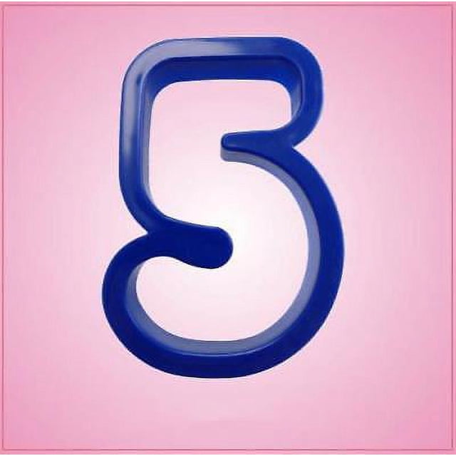 Blue Number 5 Cookie Cutter Large - Walmart.com