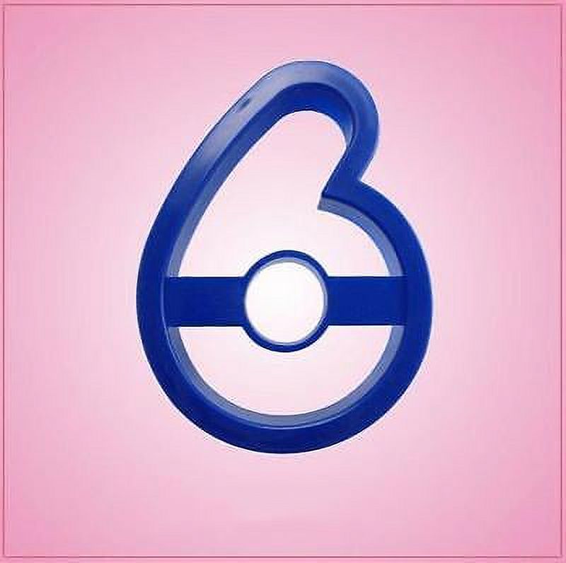 Blue Number 6 Cookie Cutter Small - Walmart.com