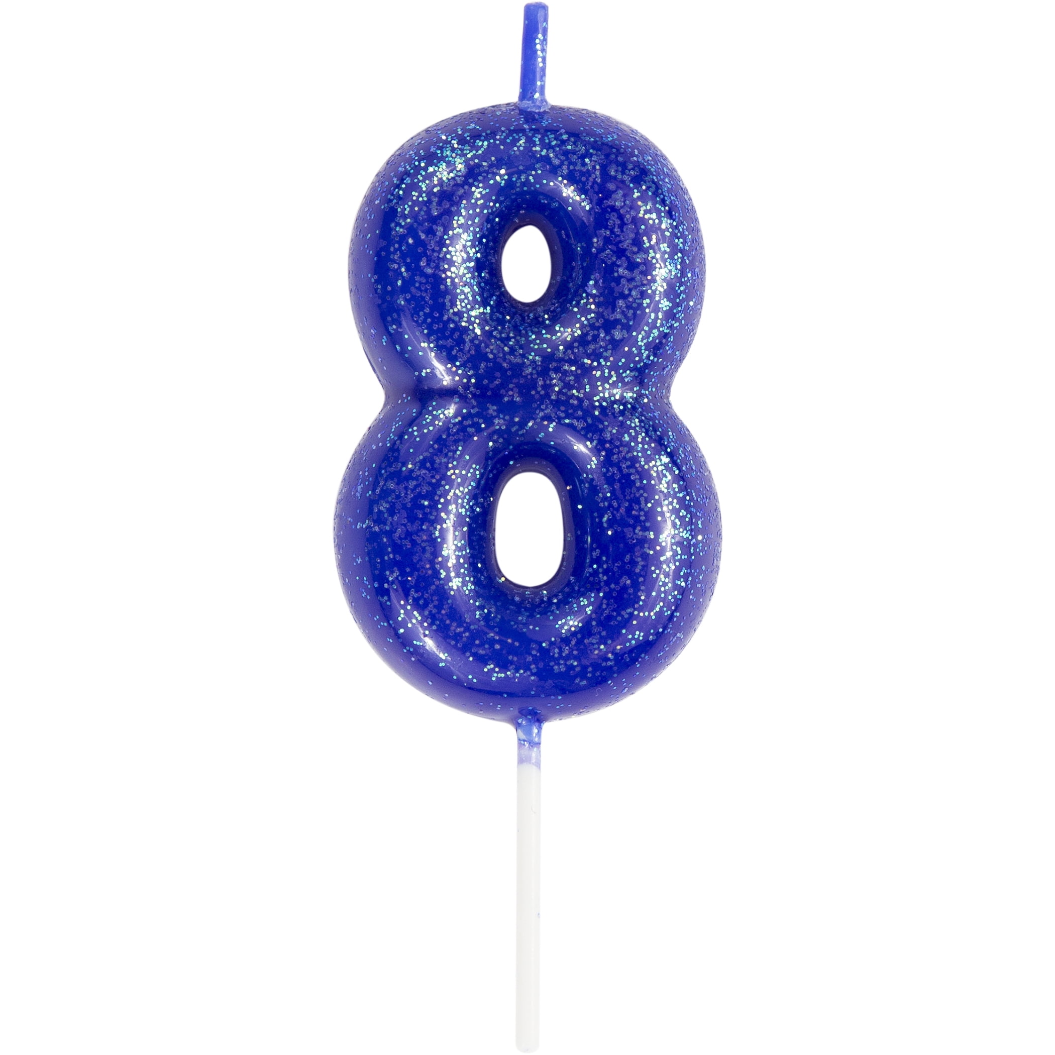 Blue Number 8 Birthday Candle - Walmart.com