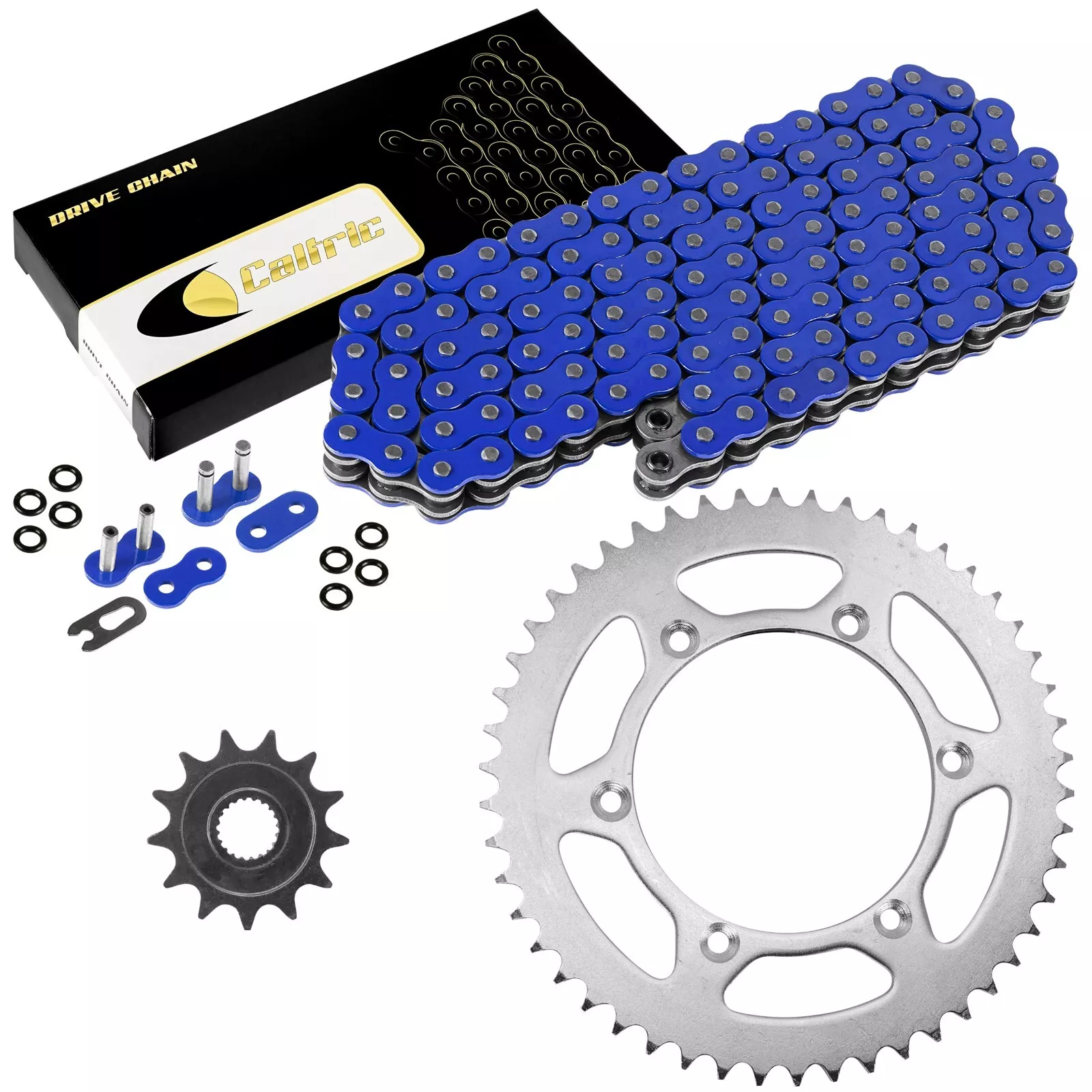 Blue O-Ring Drive Chain & Sprockets Kit for Yamaha YZ250F 2012-2017 ...