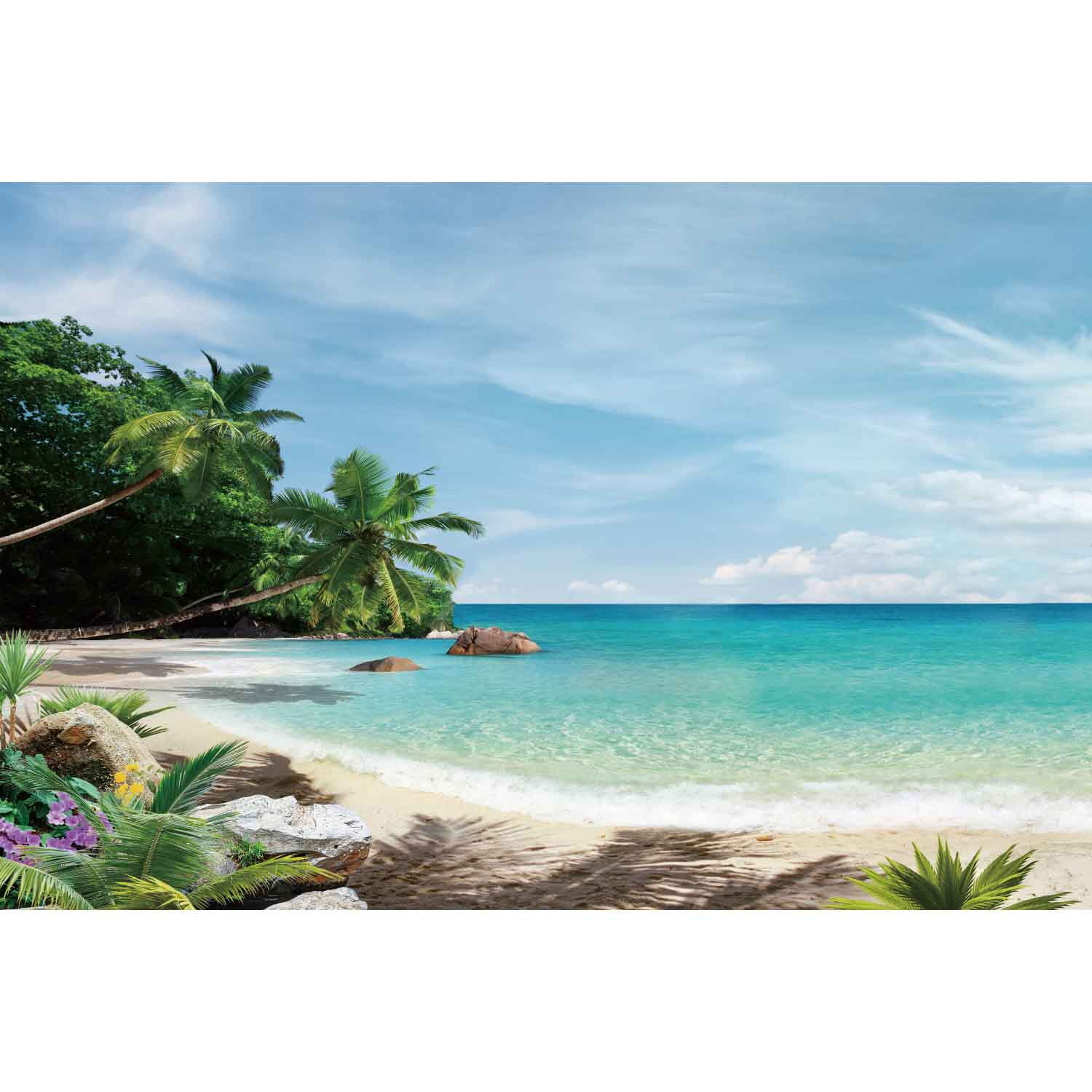 Blue Ocean Beach Backdrop Tropical Summer Photography Background Sunset ...