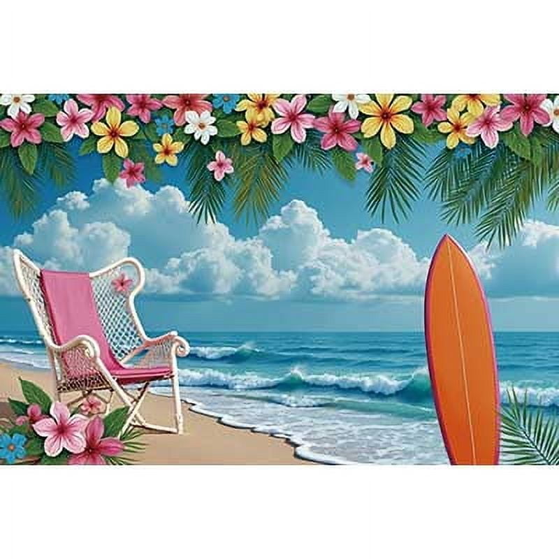 Blue Ocean Beach Party Photoz Backdrop Child Tropical Summer Holiday ...