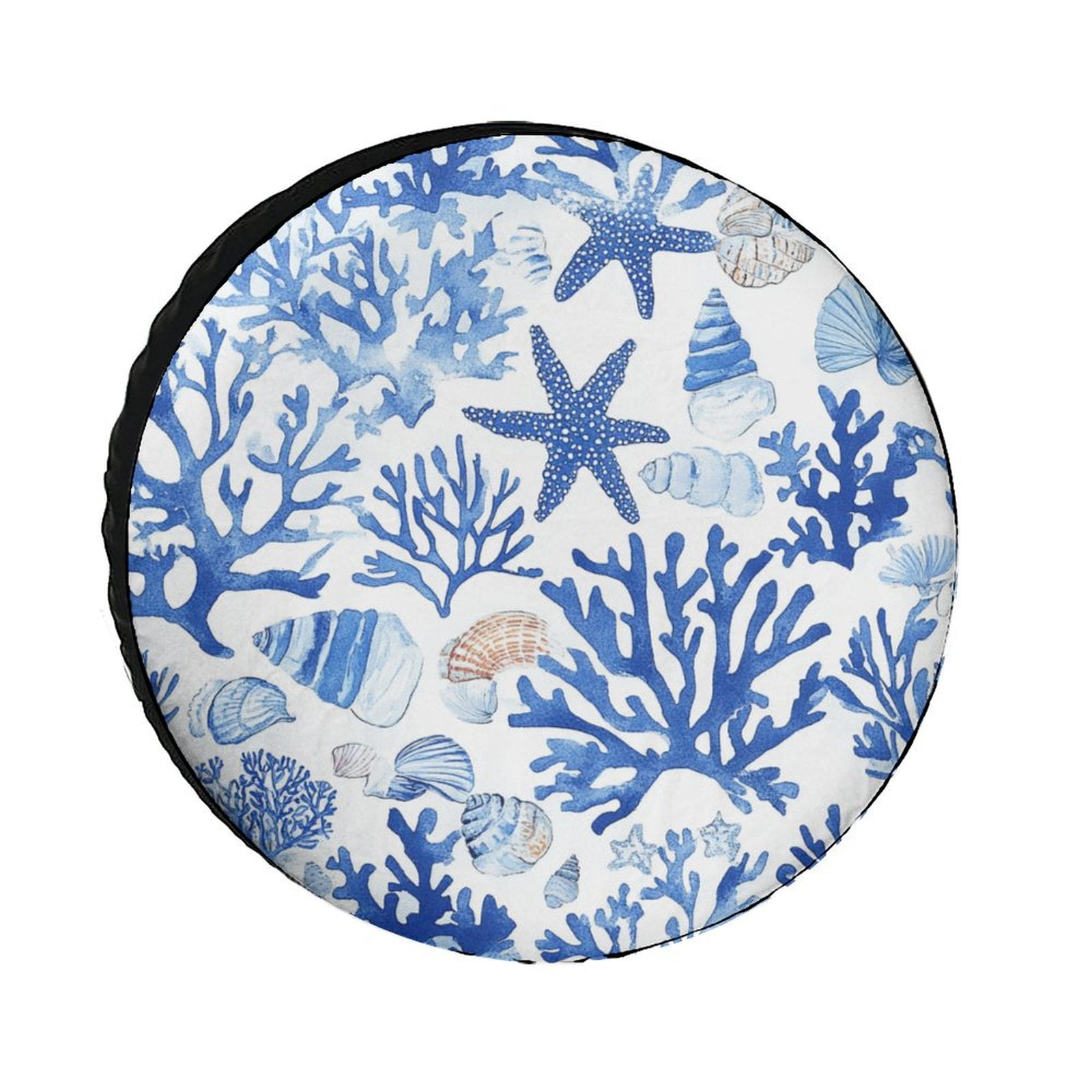 Blue Ocean Beach Seashell Starfish Themed Camping Spare Tire Cover ...