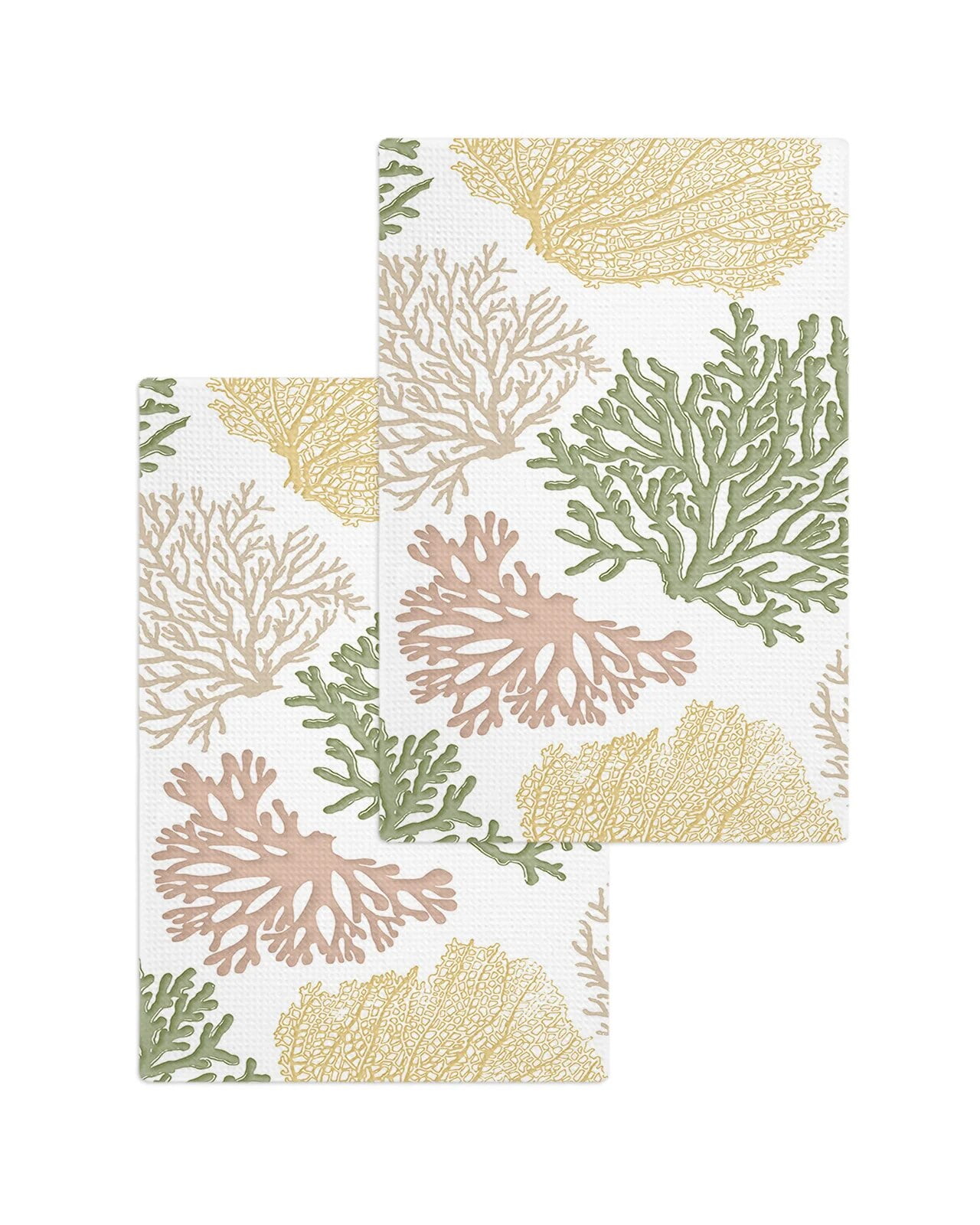 Blue Ocean Coral Shell Star40*60cm Tea Towels Absorption Walf Checks ...