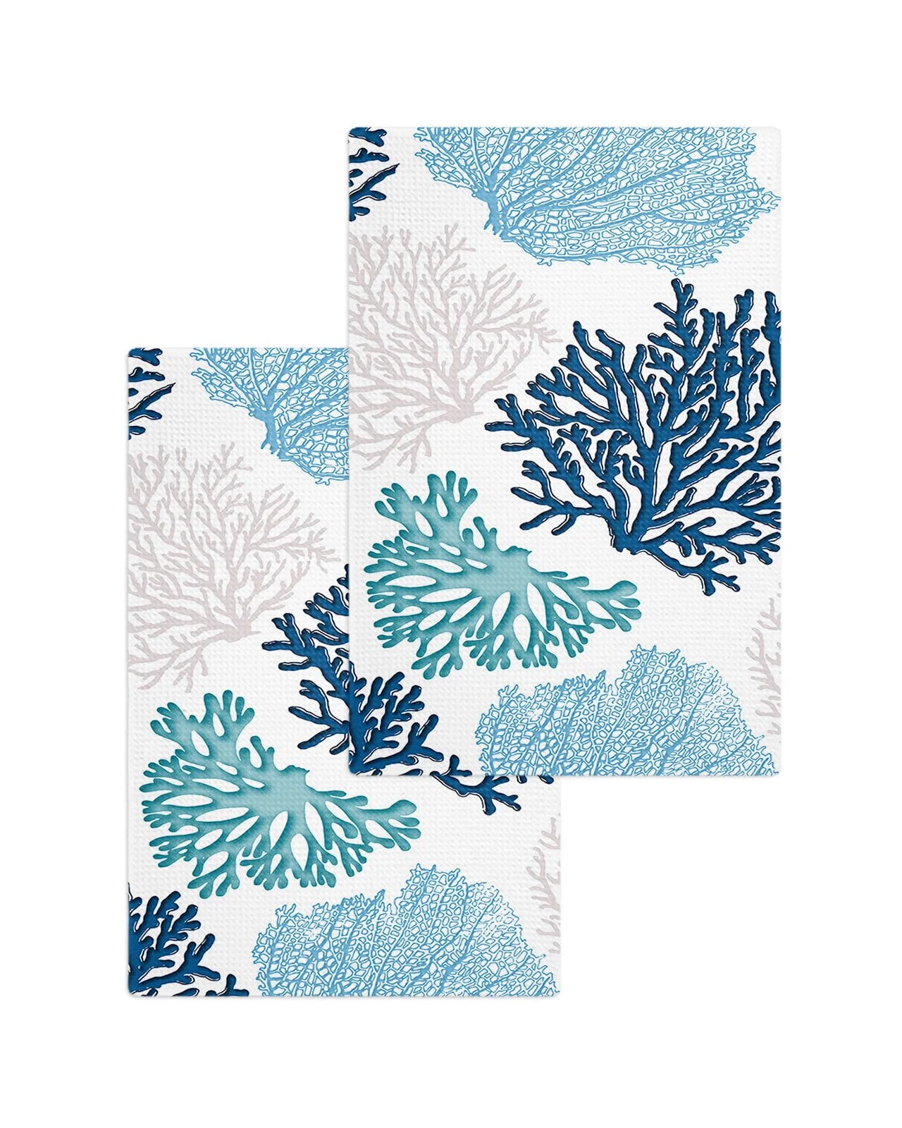 Blue Ocean Coral Shell Star40*60cm Tea Towels Absorption Walf Checks ...