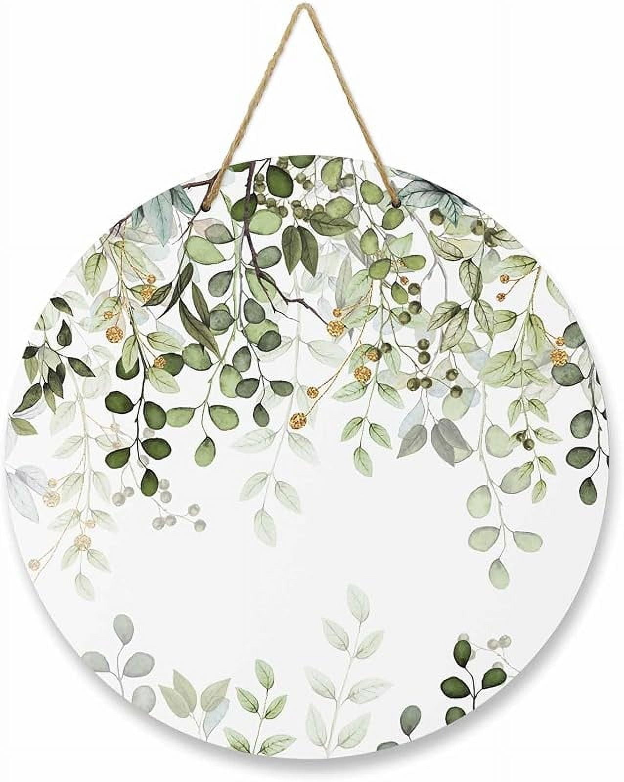 Blue Ocean Coral Welcome Sign for Front Door Porch Decor, Wreaths for ...