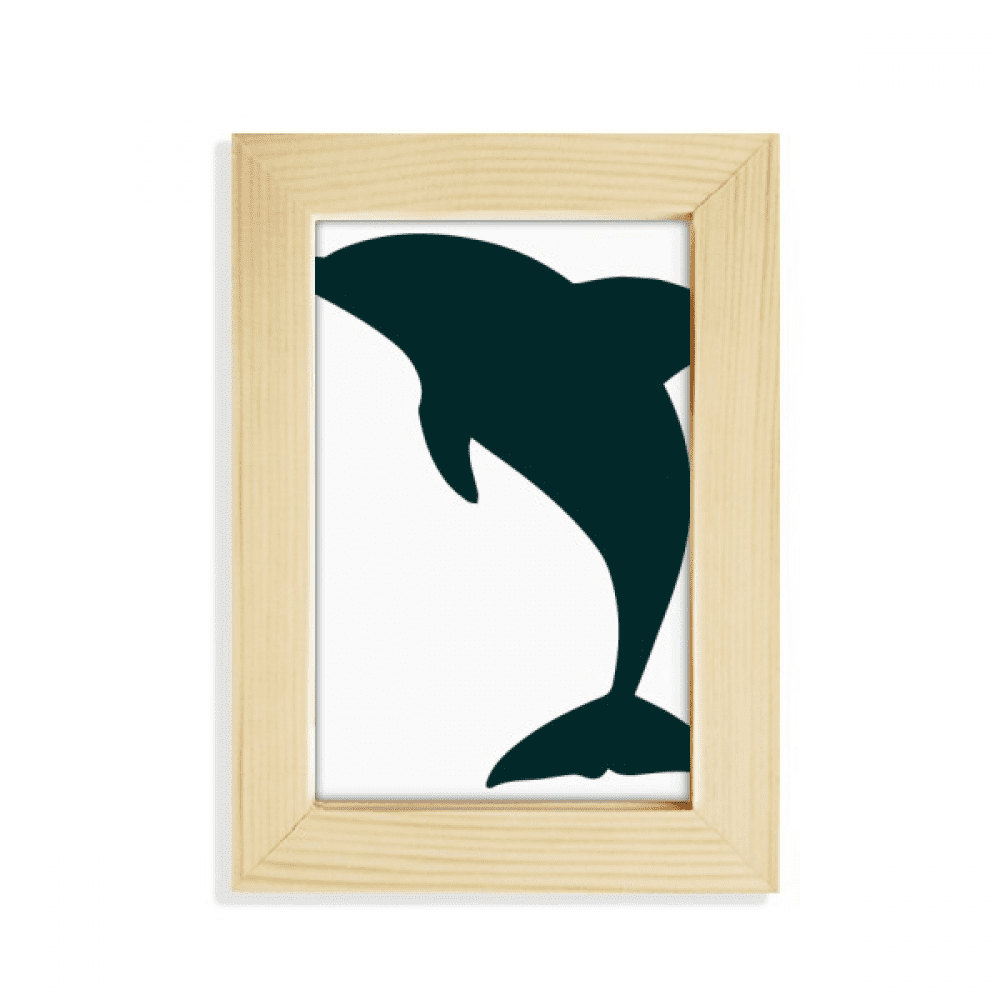 Blue Ocean Docile Cute Dolphin Desktop Display Photo Frame Picture Art ...