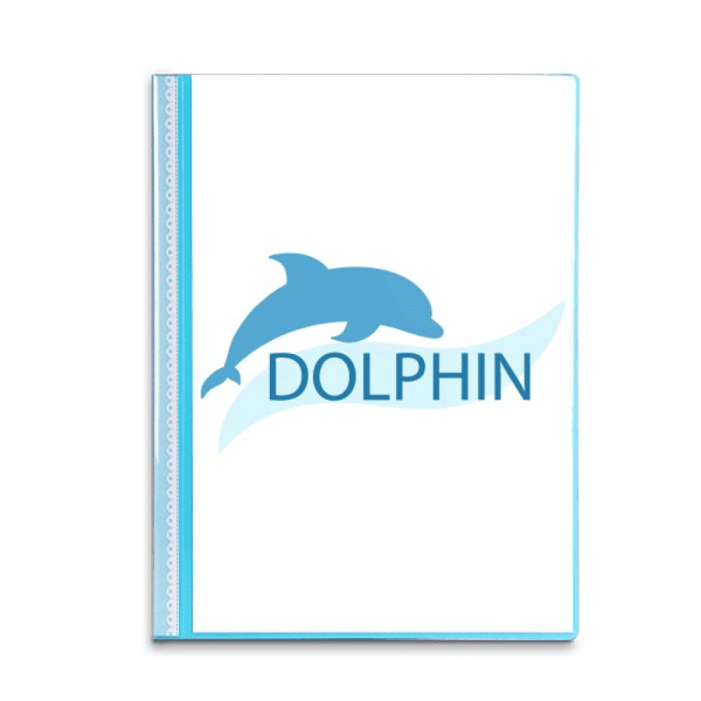Blue Ocean Docile Dolphin Illustrate Book Sheet Protectors Portfolio ...