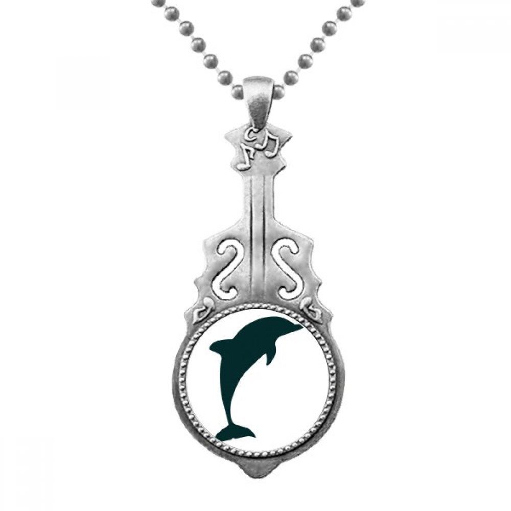 Blue Ocean Docile Friendly Dolphin Pendant Jewelry Music Guitar Torque ...