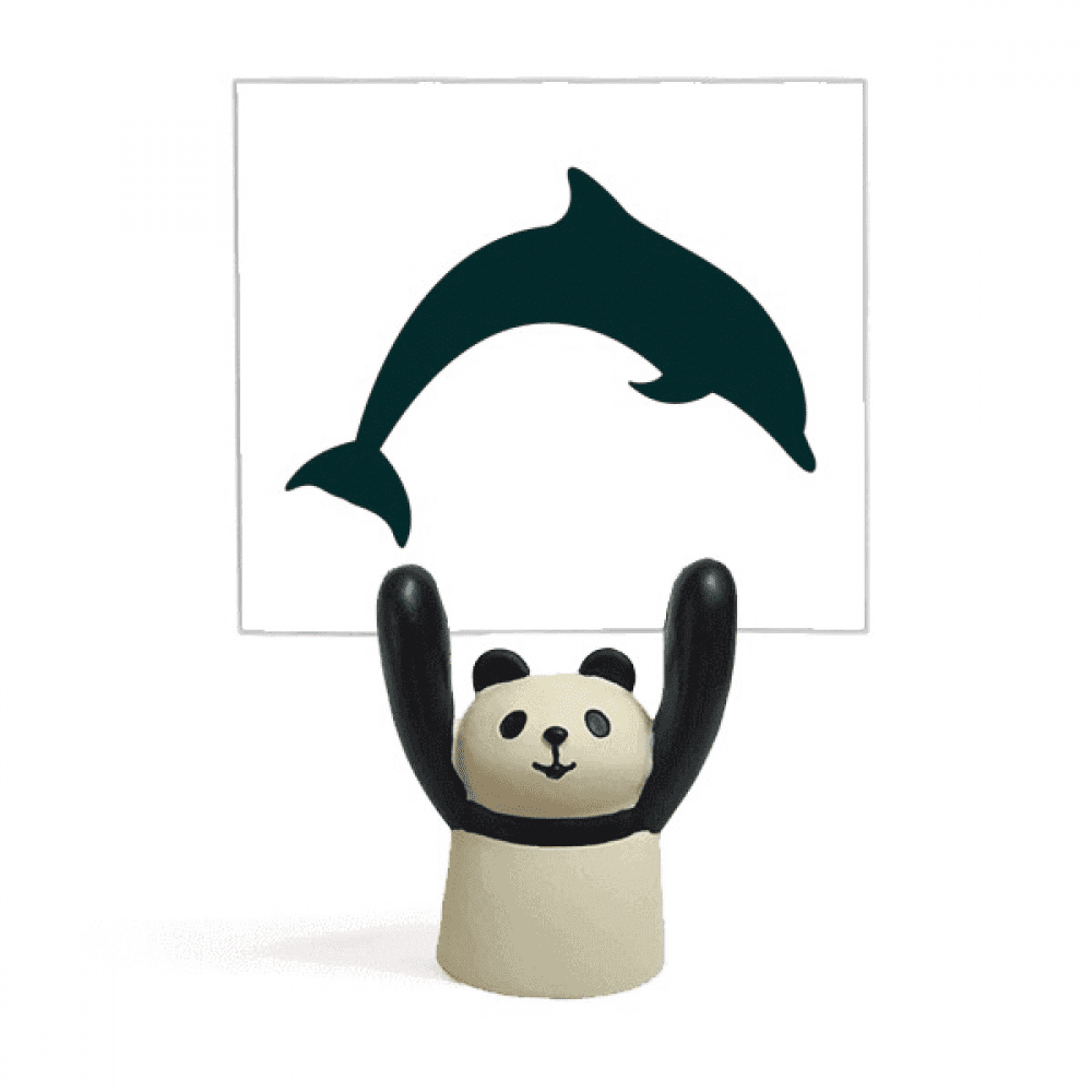 Blue Ocean Docile Jump Dolphin Memo Holder Cartoon Animal Panda Stand ...