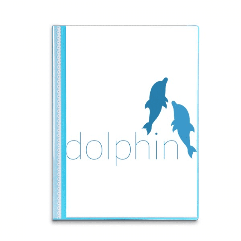 Blue Ocean Docile Two Dolphin Book Sheet Protectors Portfolio Binder ...