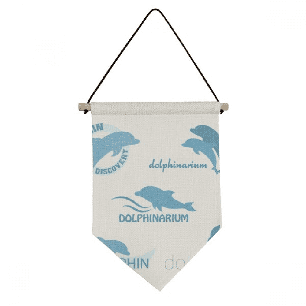 Blue Ocean Dolphin Biology Canvas Flag Hanging Wall Art Decor Banner ...