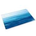 Blue Ocean Door Mat Abstract Waves Oil Painting Style Modernism Non ...