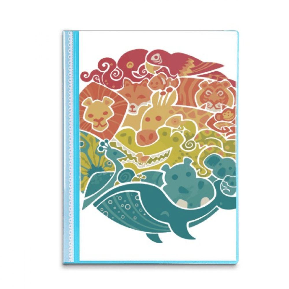 Blue Ocean Fish Illustrate Book Sheet Protectors Portfolio Binder ...