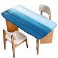 Blue Ocean Fitted Rectangle Tablecloth 24" x 36" Ocean Water Scenery ...