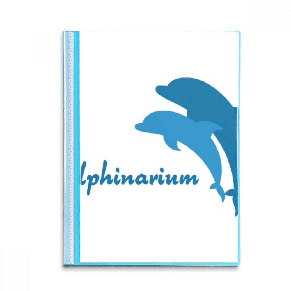 Blue Ocean Friendly Dolphin Pattern Book Sheet Protectors Portfolio ...