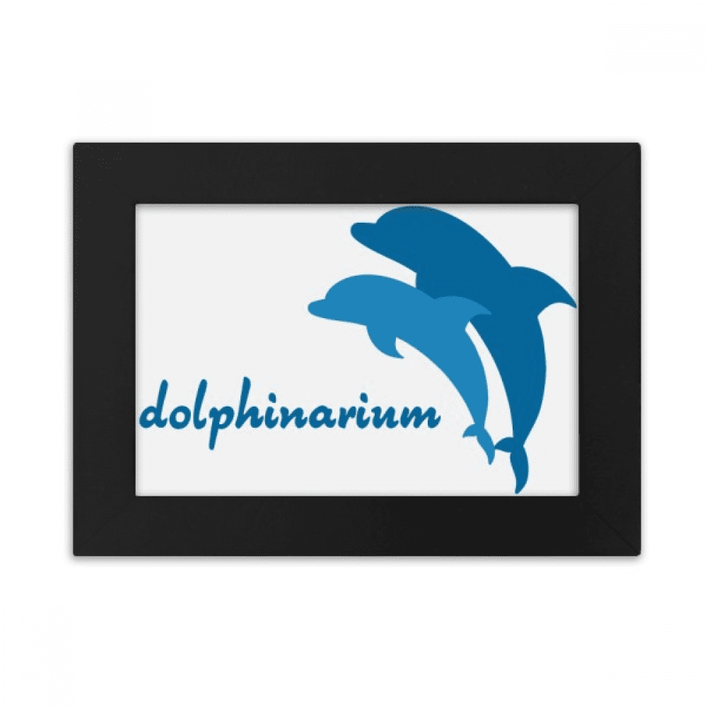 Blue Ocean Friendly Dolphin Pattern Desktop Photo Frame Ornaments ...