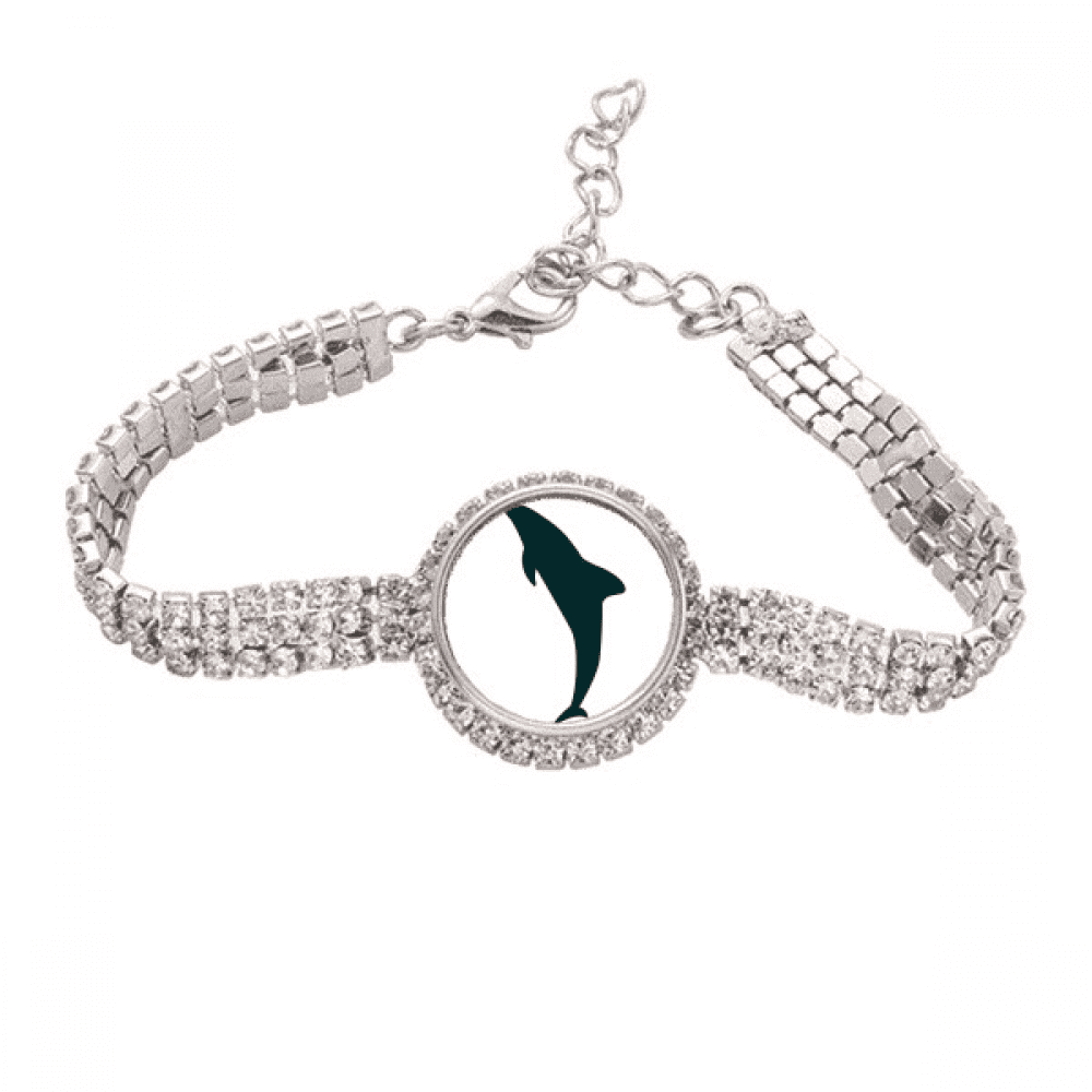 Blue Ocean Friendly Streamline Dolphin Tennis Chain Anklet Bracelet ...