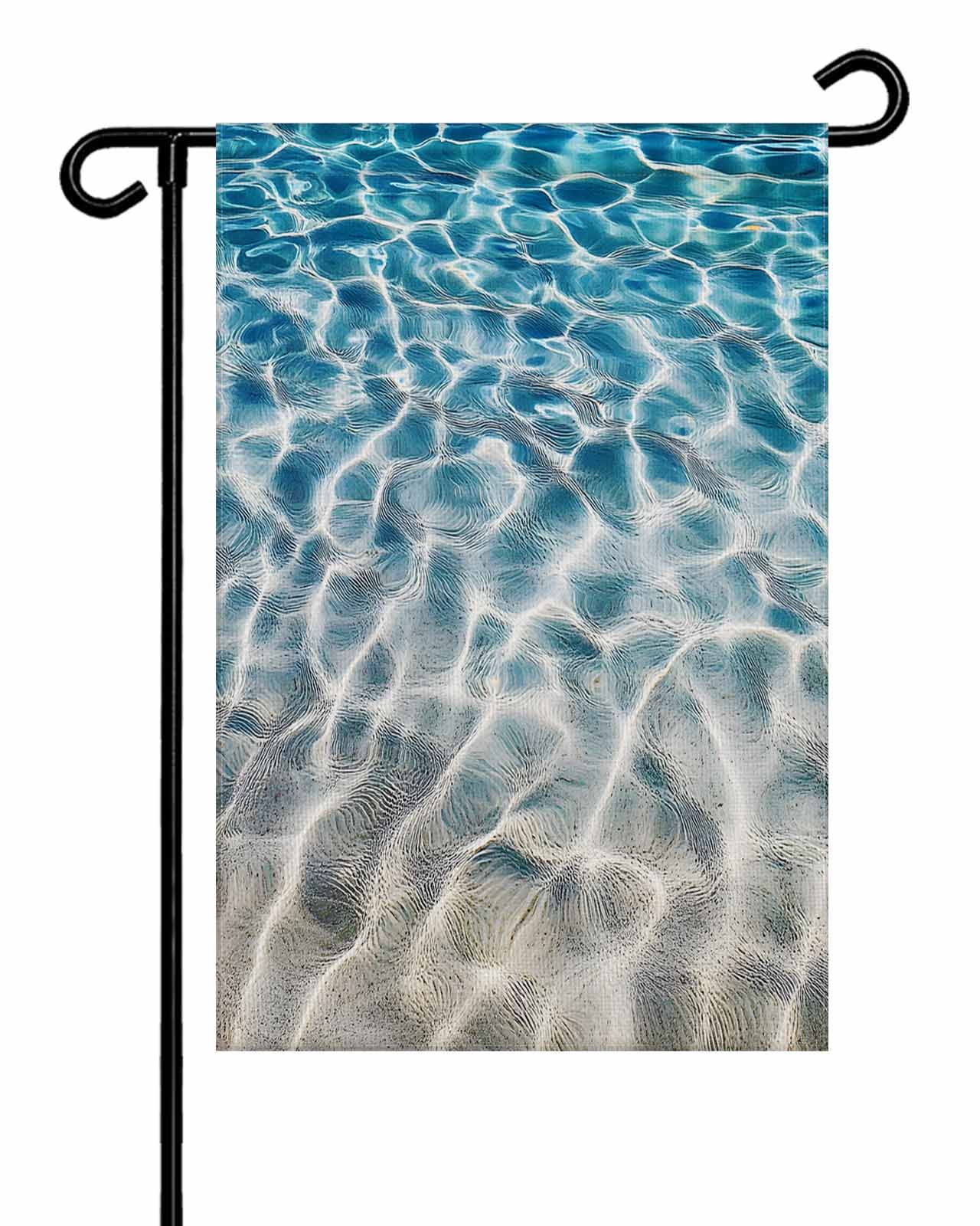 Blue Ocean Garden Flags 28x40 Double Sided Outside Decoration Summer ...