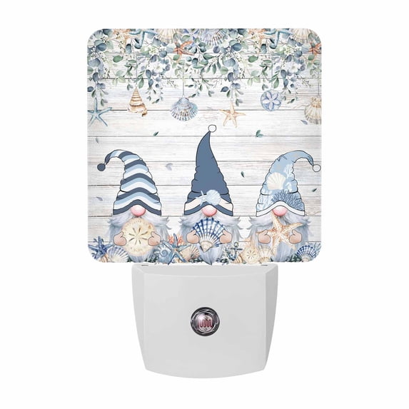 Blue Ocean Gnome Plug-in LED Night Lights Marine Life Eucalyptus Leaves ...