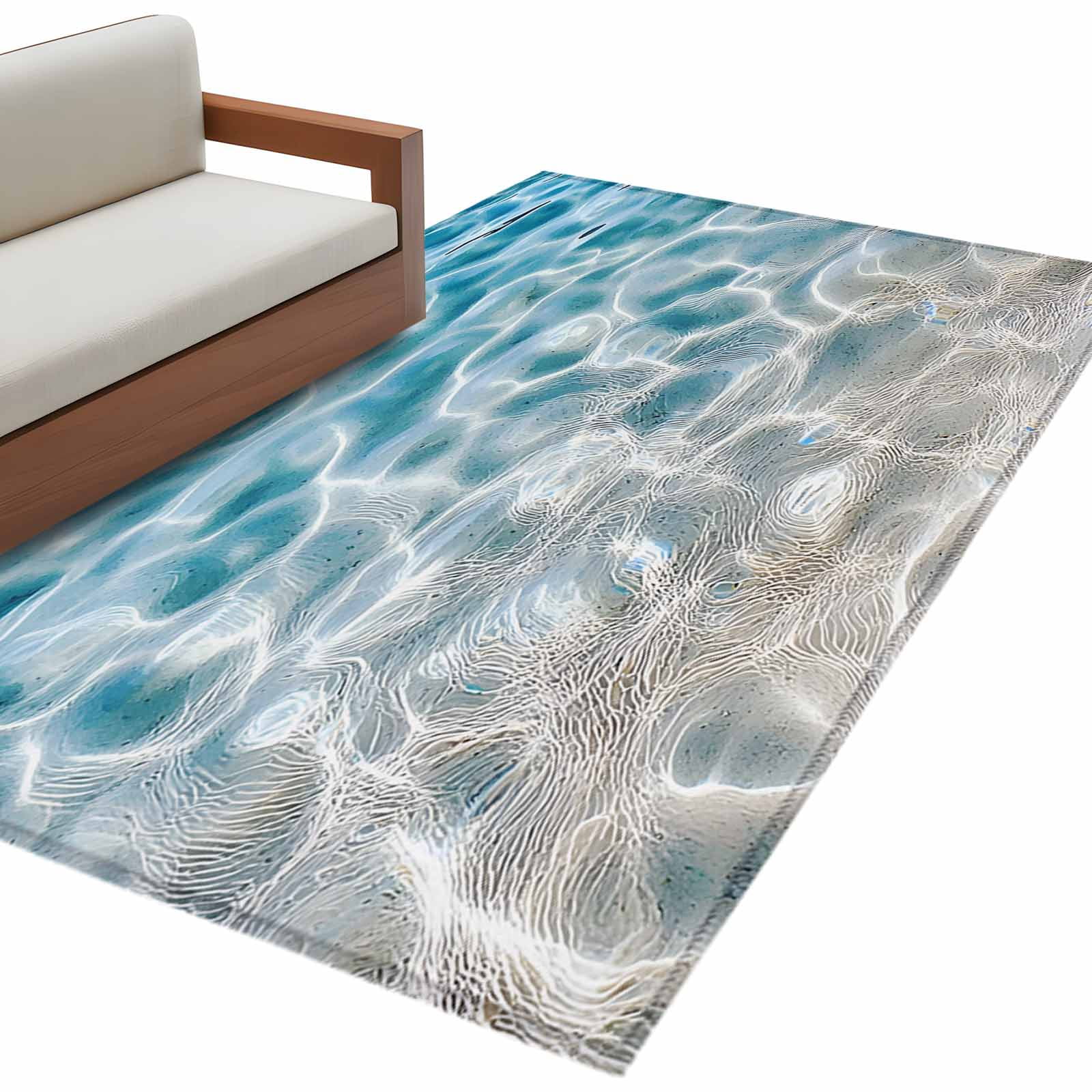 Blue Ocean Large Area Rugs for Bedroom Living Room, Soft Non Slip ...