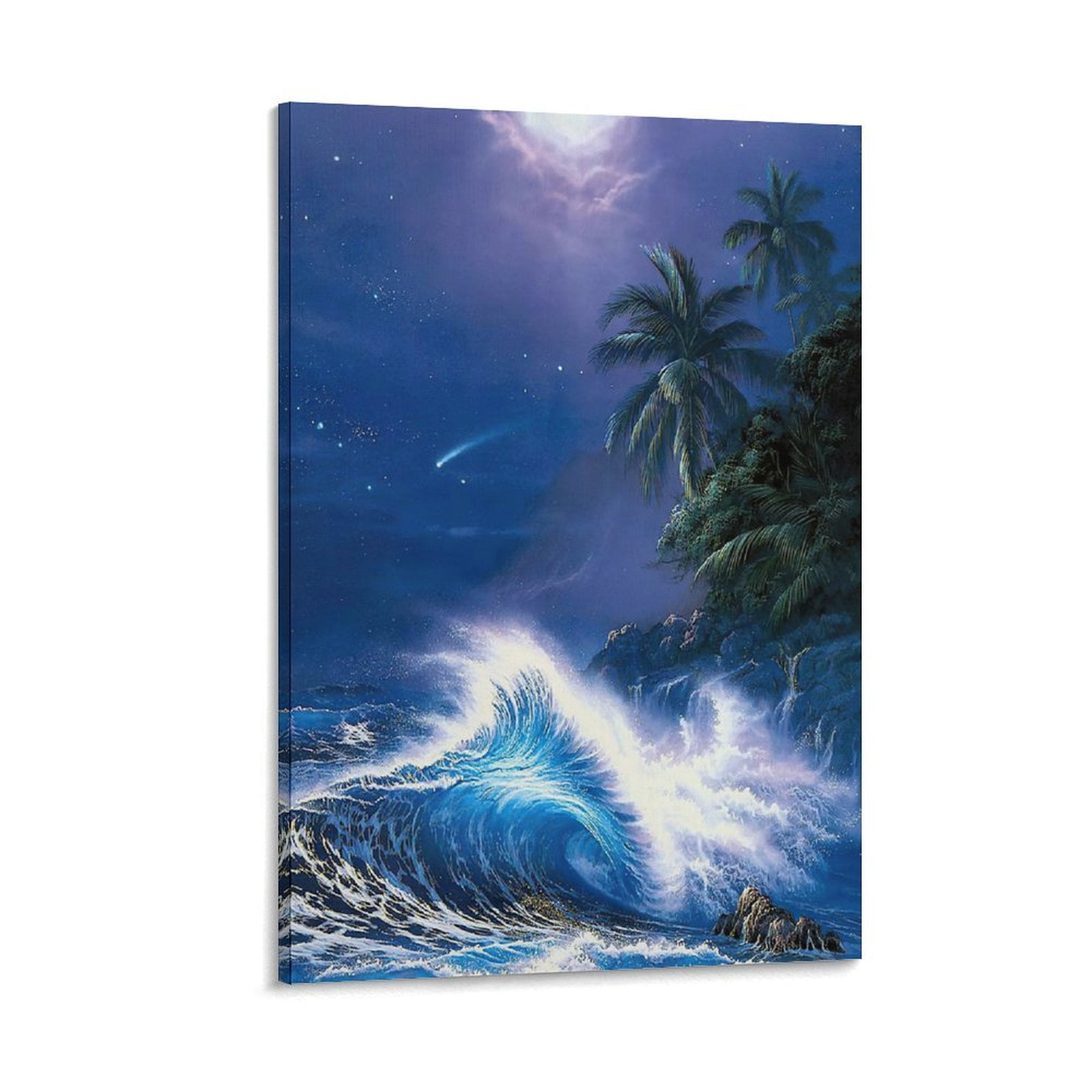 Blue Ocean Lassen Ocean View Waves Coral Reef Rainforest 1 Poster ...
