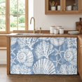 Blue Ocean Life Cabinet Curtains 28" W x 51" L Coastal Starfish ...